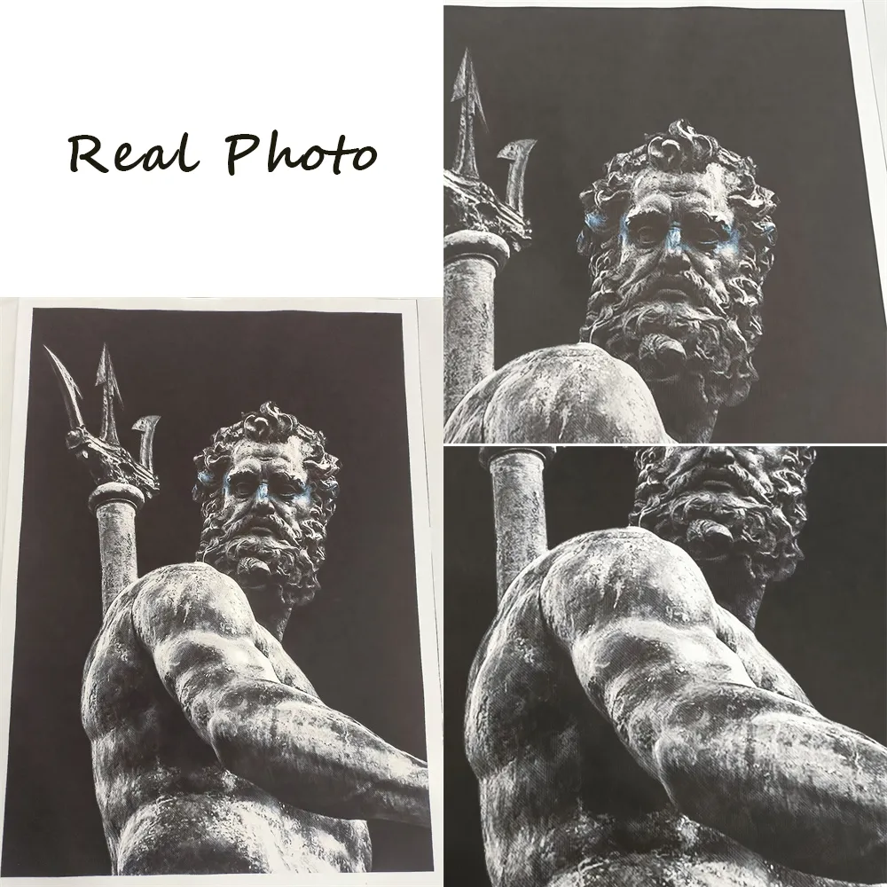 Apollo Sculpture: Modern Greek God Canvas Paintings For Home Art Decor ...