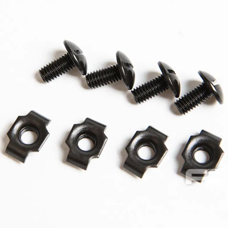Tactical Helmet Rail Screws set out with Fixed Bolts and Nuts for ...