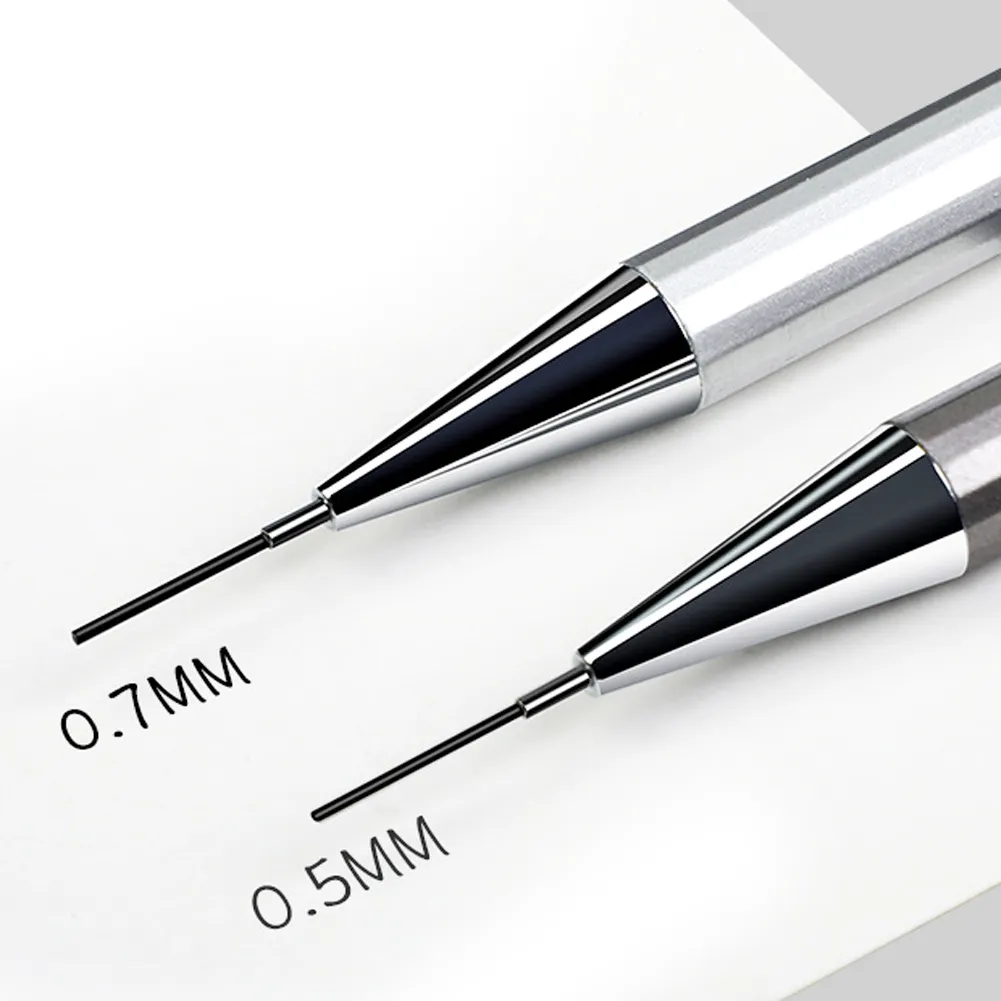 0.5/0.7mm Metal Mechanical Pencil, Random Color 2B Automatic Pencil for ...