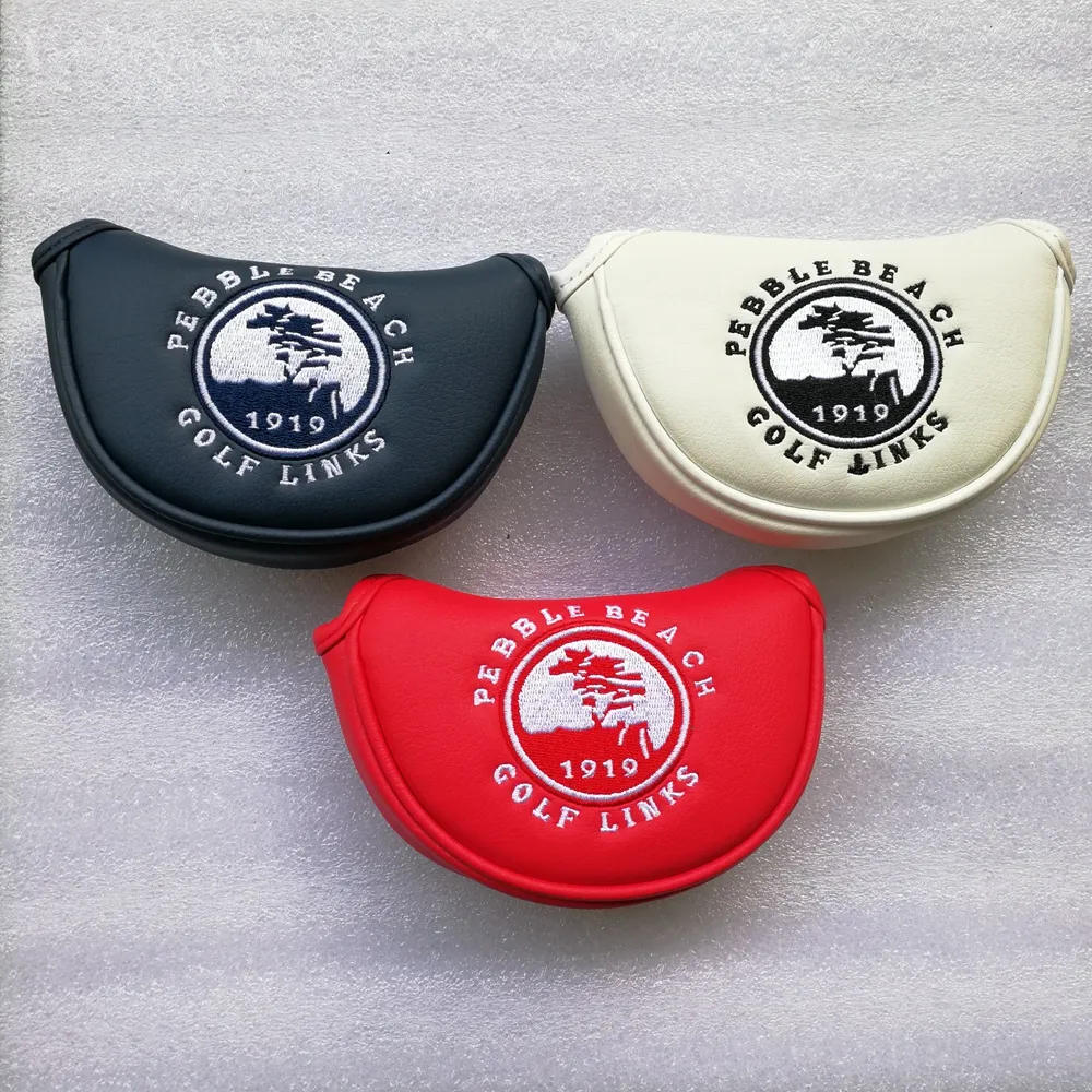 Premium Synthetic Leather Pebble Beach Golf Mid Mallet Is Putter Head ...