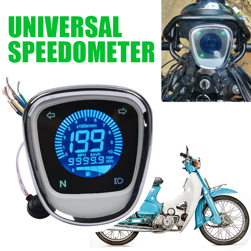 DHgate.com:Honda Motorcycle Speedometer: Universal Digital LED RPM ...