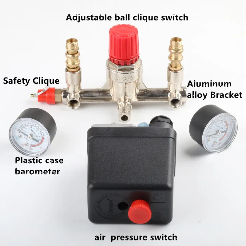Aluminum Alloy Silent Airbrush Compressor Pressure Valve Switch ...