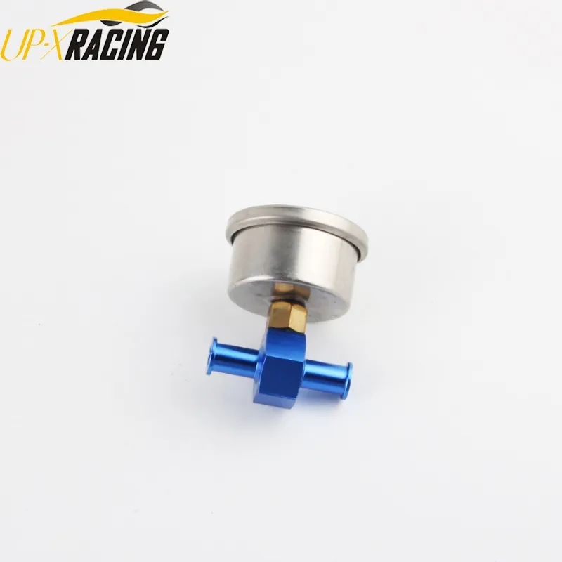 3/8 in 9.5mm Billet Aluminum Fuel Pressure Gauge Inline Barb Adapter ...