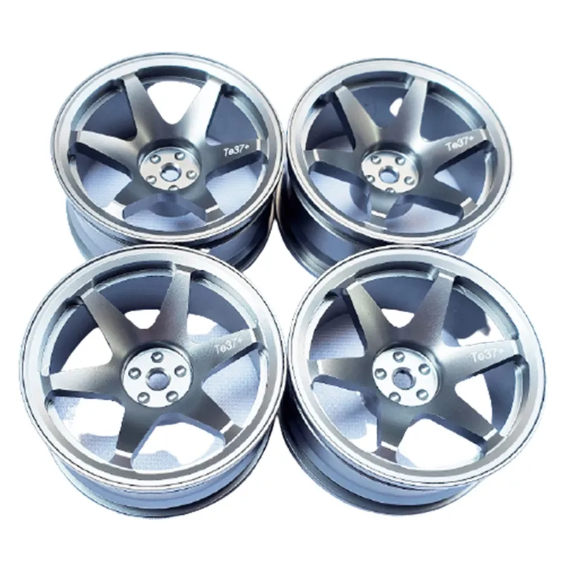 Metal 6-Spoke 52mm Wheel Hub Rims for 1/10 RC On-Road Drift Car, Sakura ...