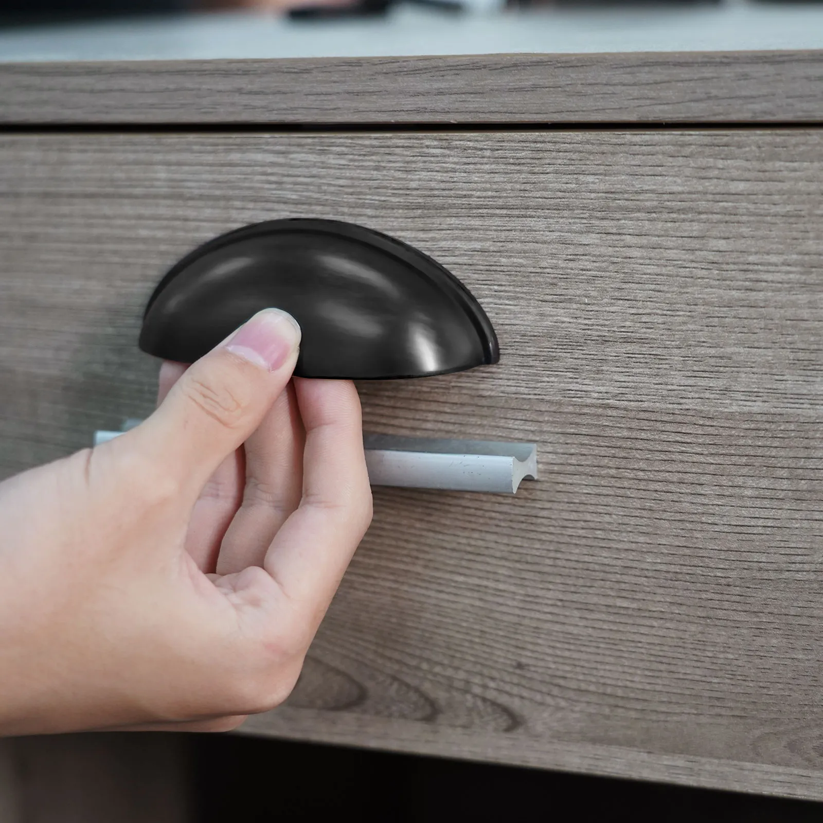 Vintage Shell Drawer Pulls - Semi-Circular Cabinet Door Knobs, Antique ...