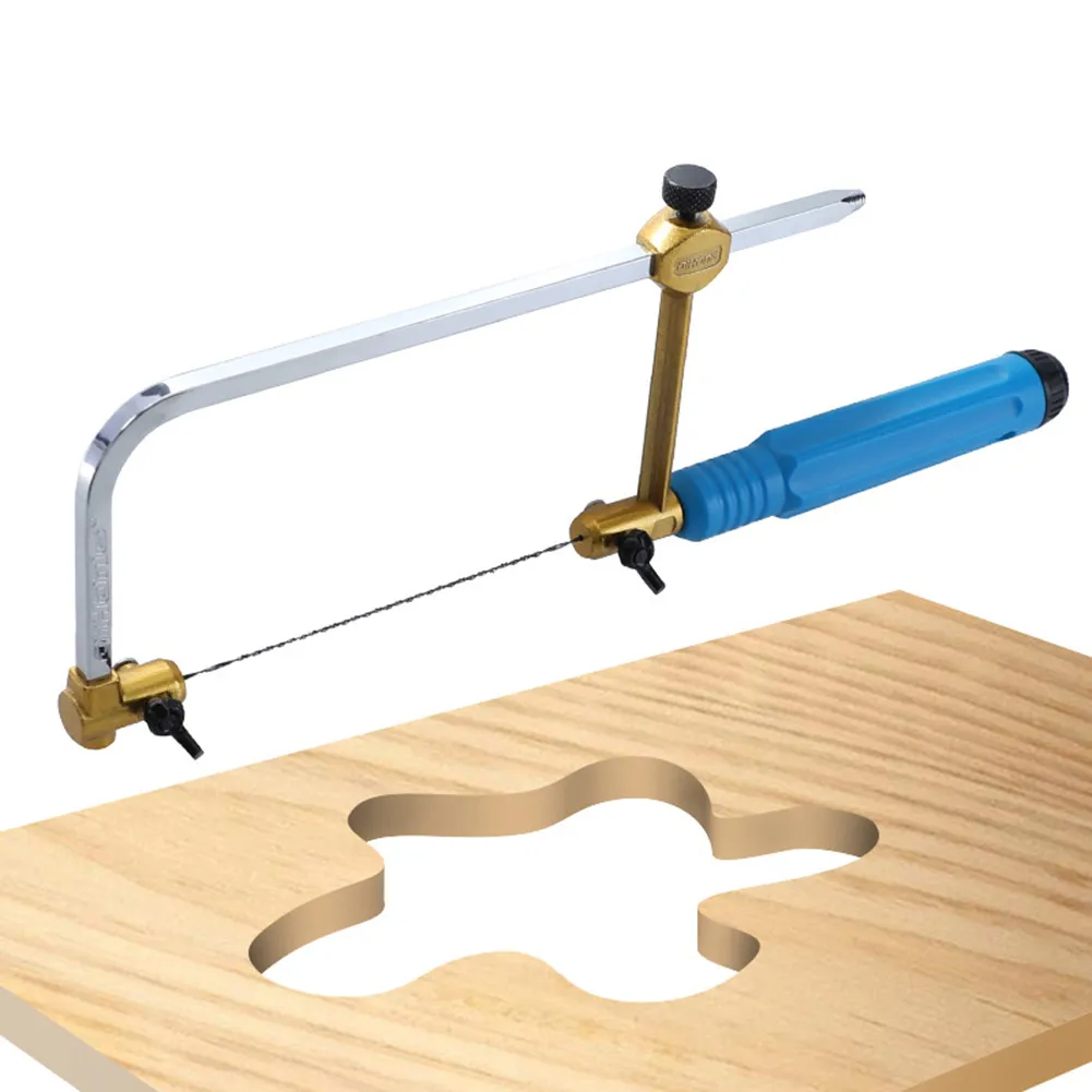 DHgate U Type Mini Hand Saw Kit DIY Woodworking Jewelry Precision Cutting Tool with 8 Blades Home Garden