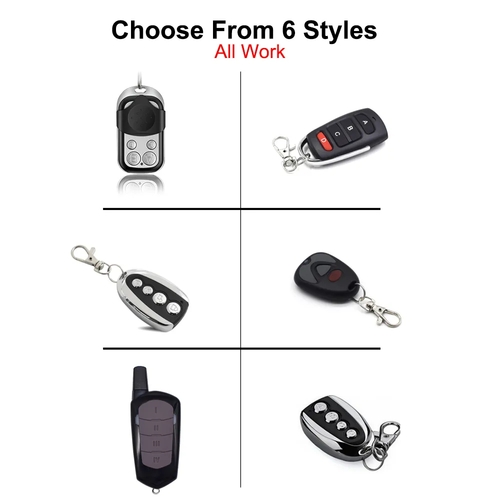 2024Universal Gate Remote Control Duplicator 433MHz Keychain ...