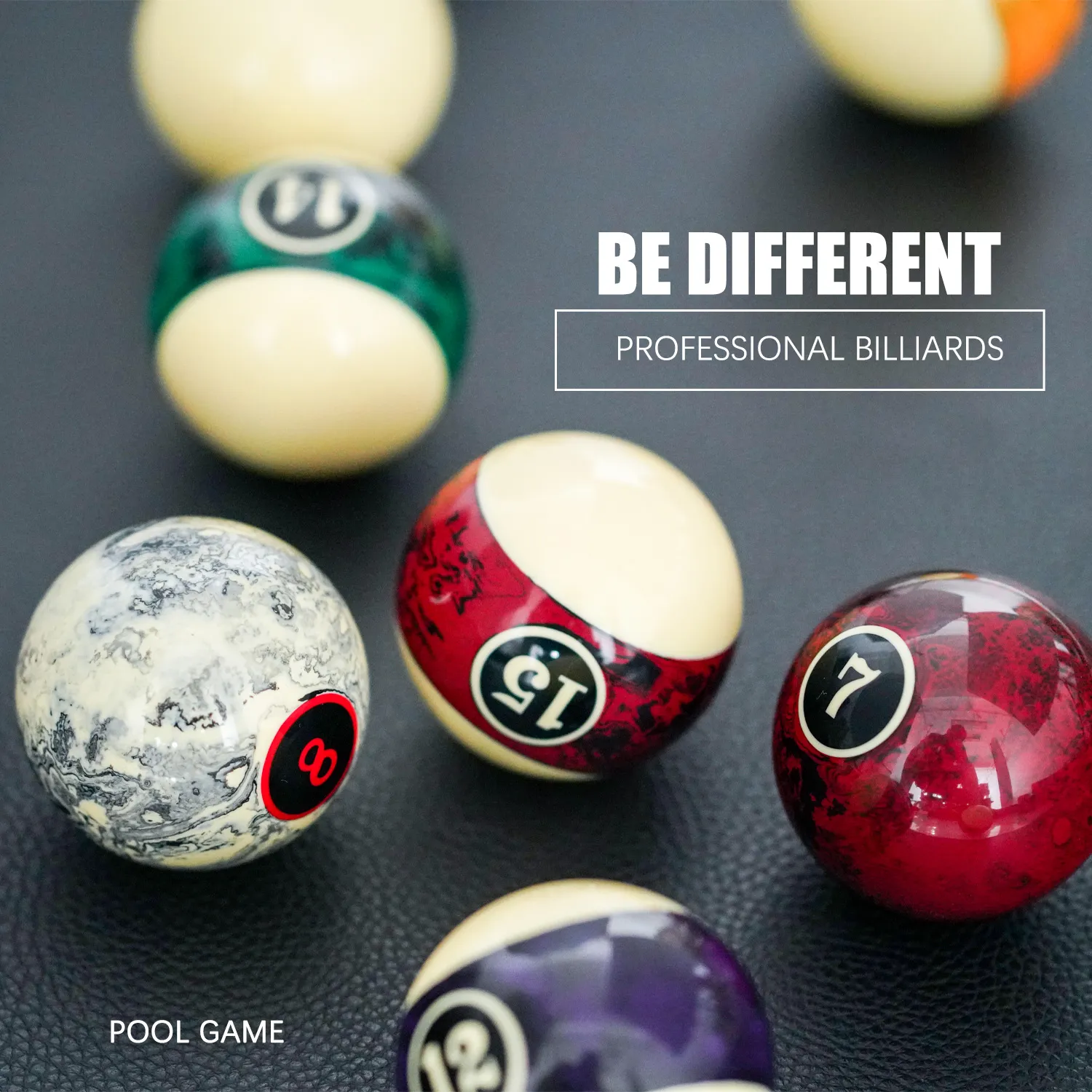 Premium Billiards Pool Balls Set: 57mm, 16 Vibrant Colors - Shop Now ...