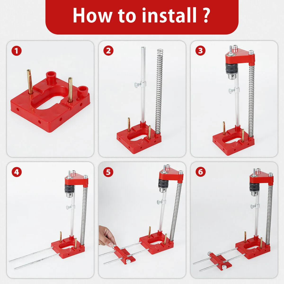 DHgate.com:Self Centering Drill Guide Hole Digger for Drill - Portable Drill Punch Locator for ...