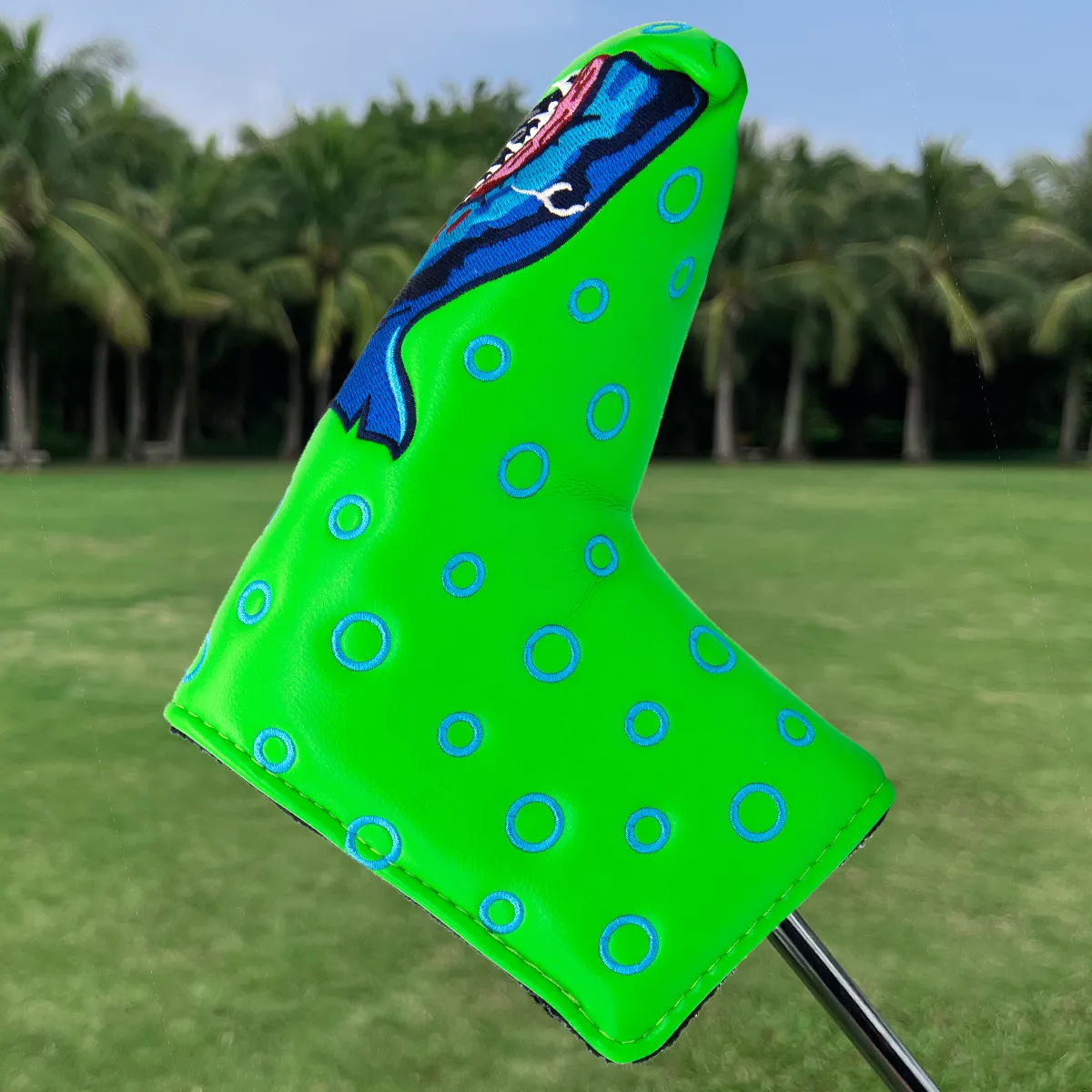 Stylish 2022 Shark Golf mallet putter cover with Blade, PU Leather and ...