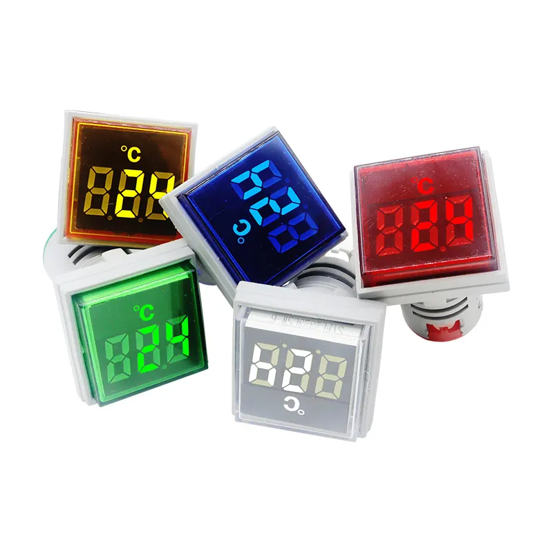 Square AC Temperature Indicator Light Measuring Liquid And Air ...