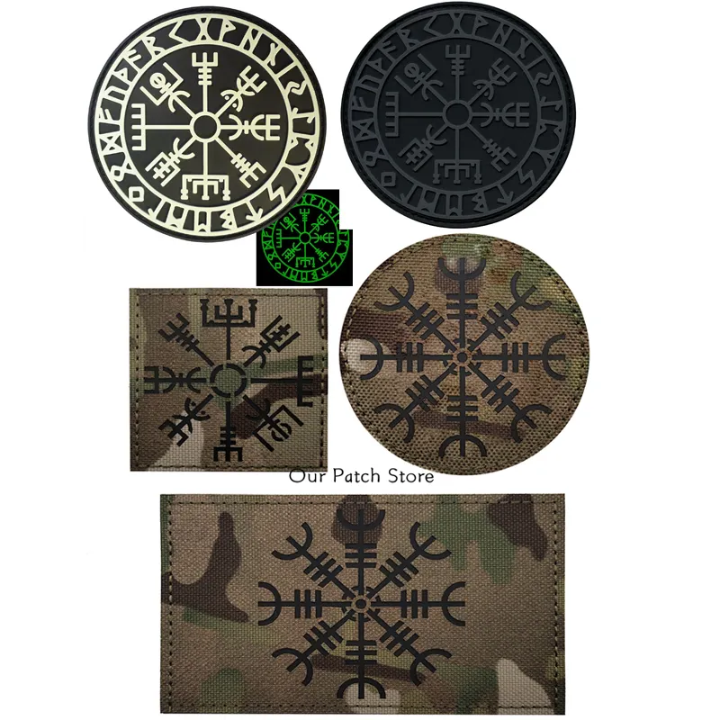Vegvisir Viking Compass Web Lightweight Tactical PVC Rubber 3D Fastener ...
