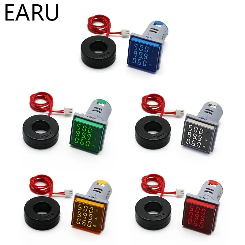 DHgate.com:LED Digital Voltmeter Ammeter Hz Meter, 3-in-1 AC20-500V ...