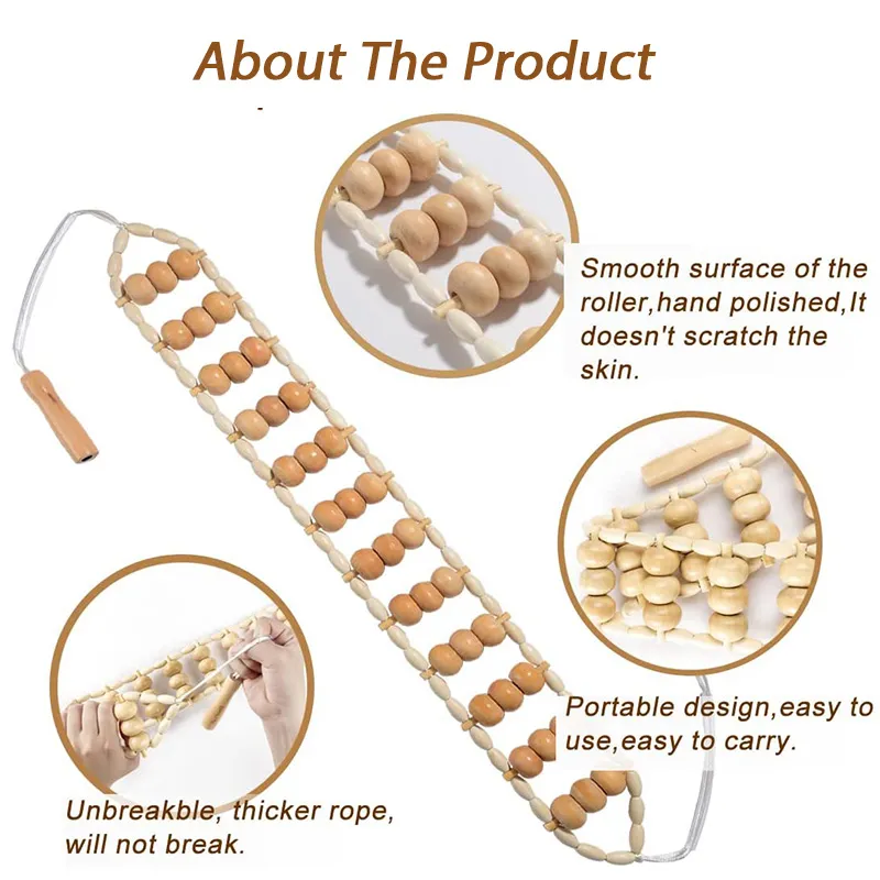 Wood Back Massage Rollers Cellulite Therapy Tools... From Ddmydec, $81. ...