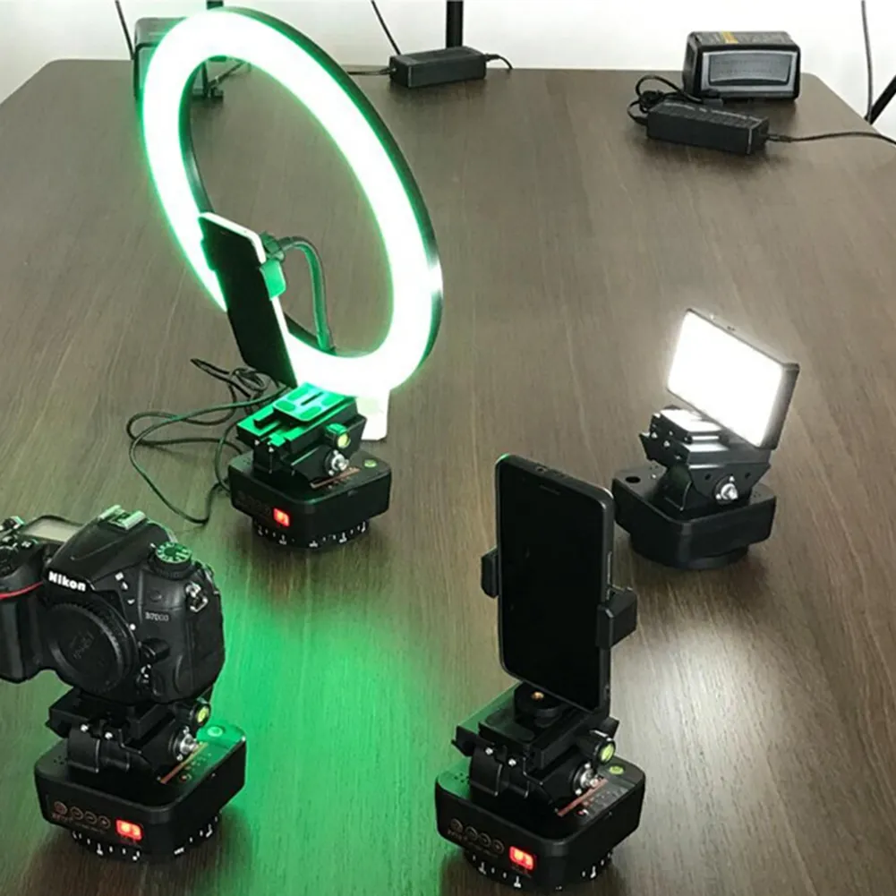 Alloyseed YT-1000 Motorized Panoramic Tripod Head with Pan Tilt, 1/4 ...