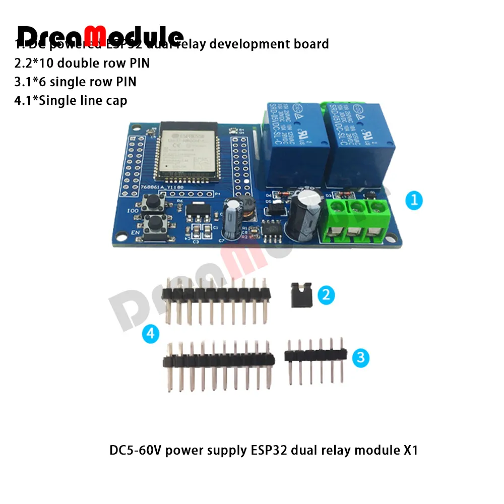 ESP32-WIFI Relay modules for Arduino Power Supply - Single/Dual Channel ...