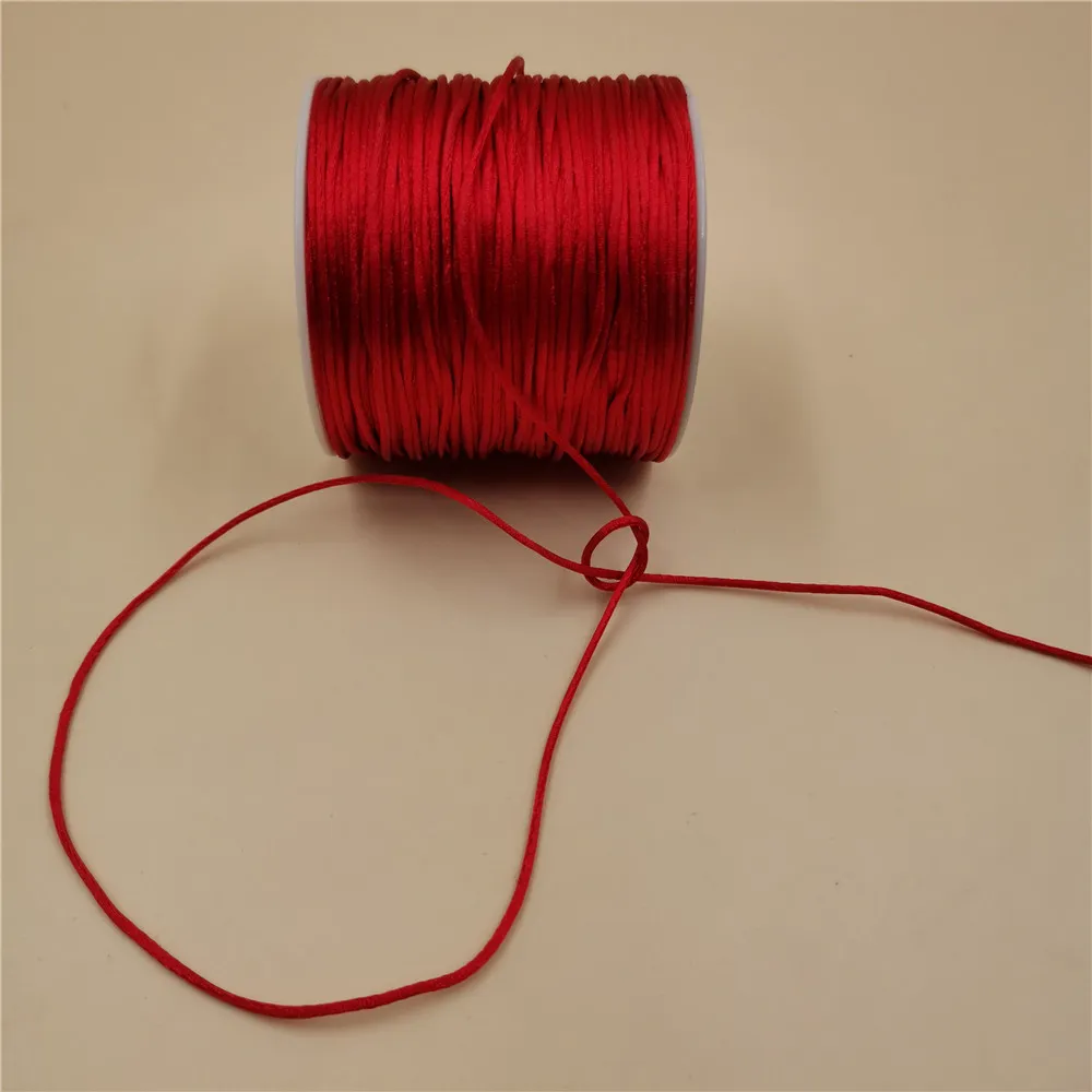 DHgate.com:Red Macrame Cord - 1mm, 20m Roll, Strong Braided Silk Satin ...