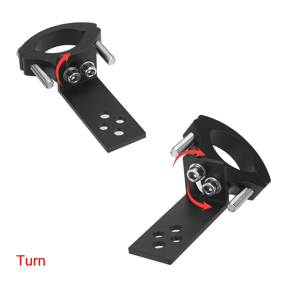 Universal Adjustable Dyna Headlight Relocation Bracket With Aluminum ...