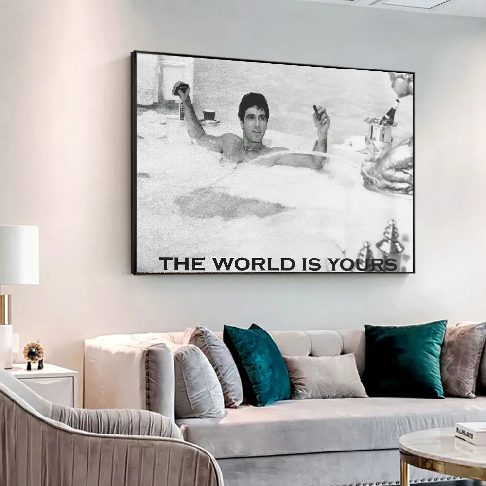 Scarface Bathroom Set Scarface Movie Poster, Retro Home Decor, Wall