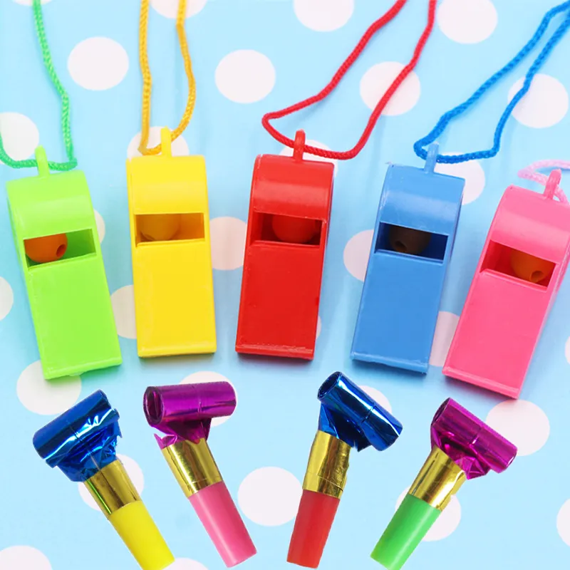 Party Whistles Bulk - Plastic Referee Whistles, Loud Soccer Whistles ...