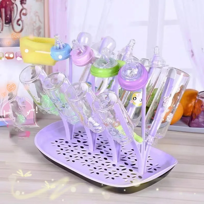 DHgate.com:Space-Saving Baby Bottle Drying Rack with Drainboard, BPA ...