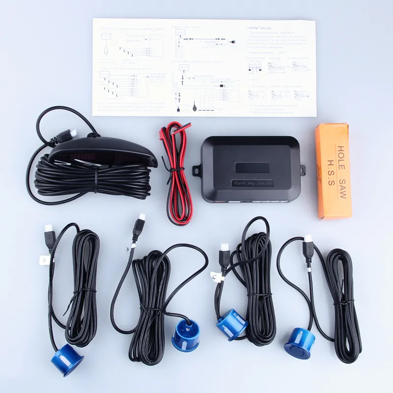 Parking Radar System With 4 Sensors Enhanced Car Reverse Backup Safety ...
