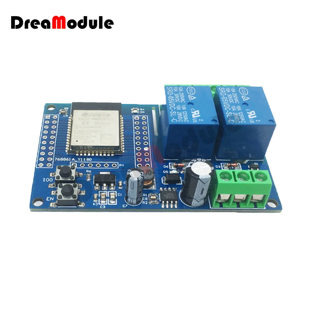 Wholesale ESP32 Relay Board Single/Dual Channel WIFI Relay Module ESP32 WROOM Development Board ...