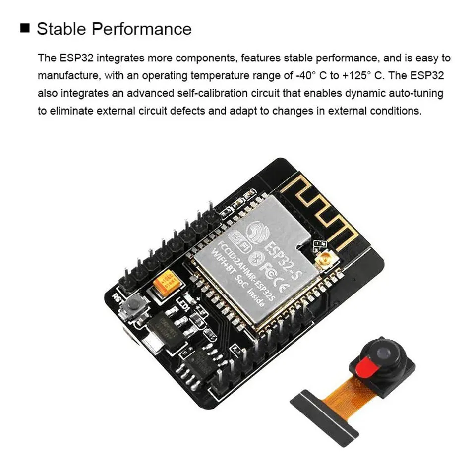 ESP32 CAM ESP 32S WiFi Module ESP32 Serial To WiFi ESP32 CAM Development Board 5V Bluetooth With ...