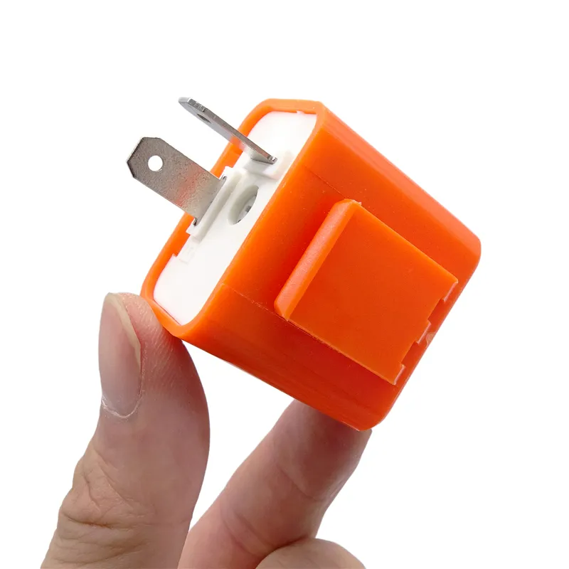 Universal 12V 2 Pin LED Motorcycle Lock Flasher Relay With Turn Signal ...