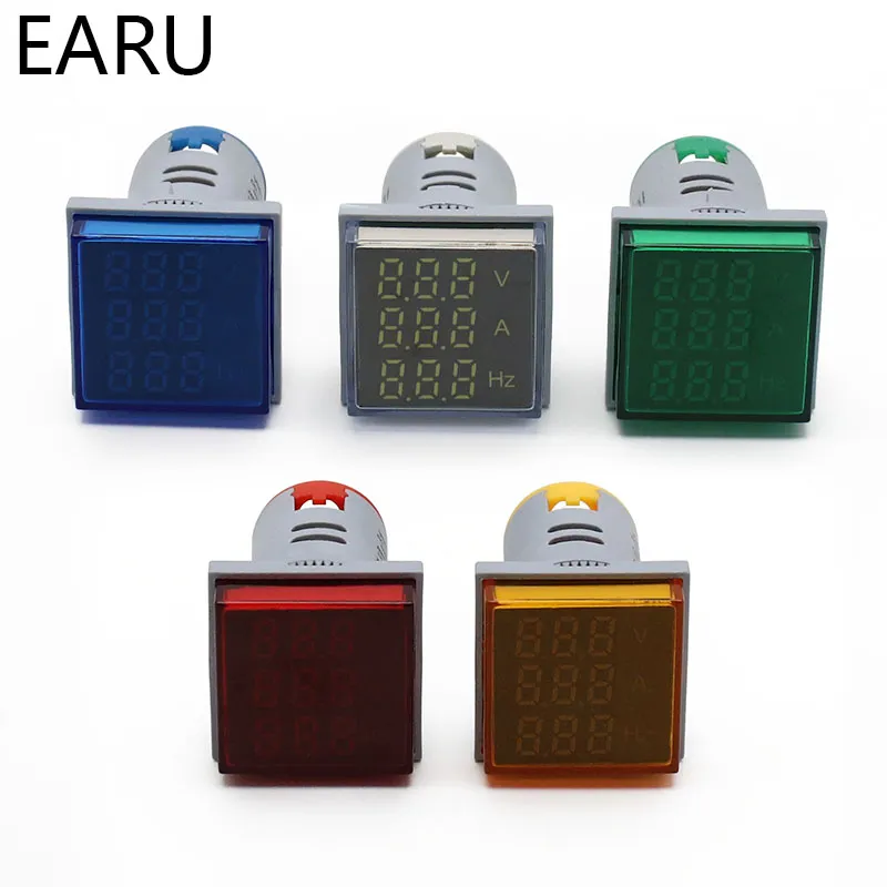 DHgate.com:LED Digital Voltmeter Ammeter Hz Meter, 3-in-1 AC20-500V ...