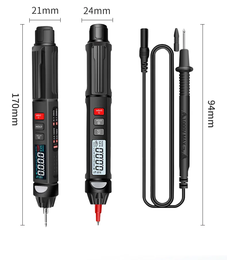 DHgate.com:QHTITEC Digital Multimeter Pen 118A 118B 6000 Counts True ...