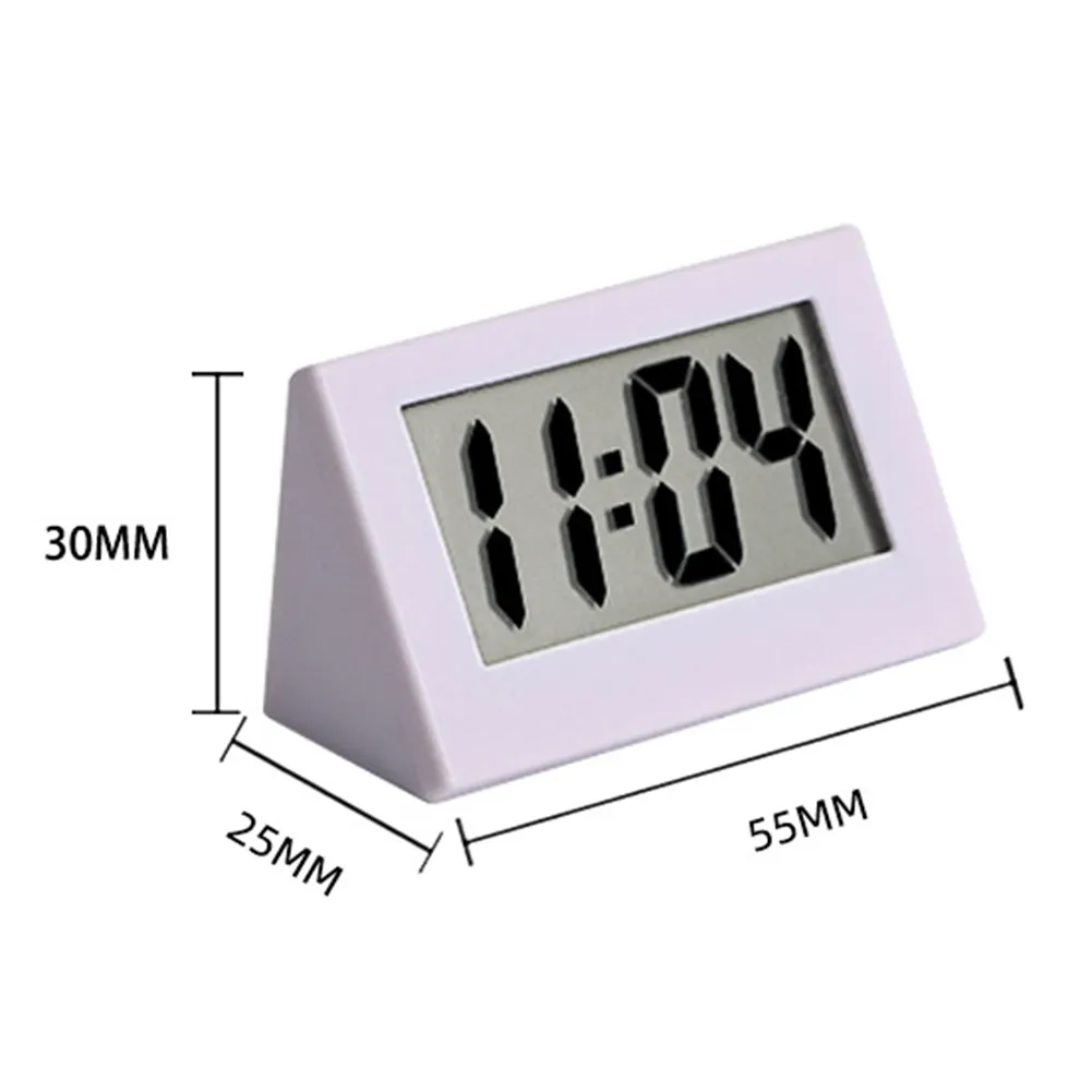 Compact Digital Desk Clock - Mini LCD Table Clock for Home, Office ...