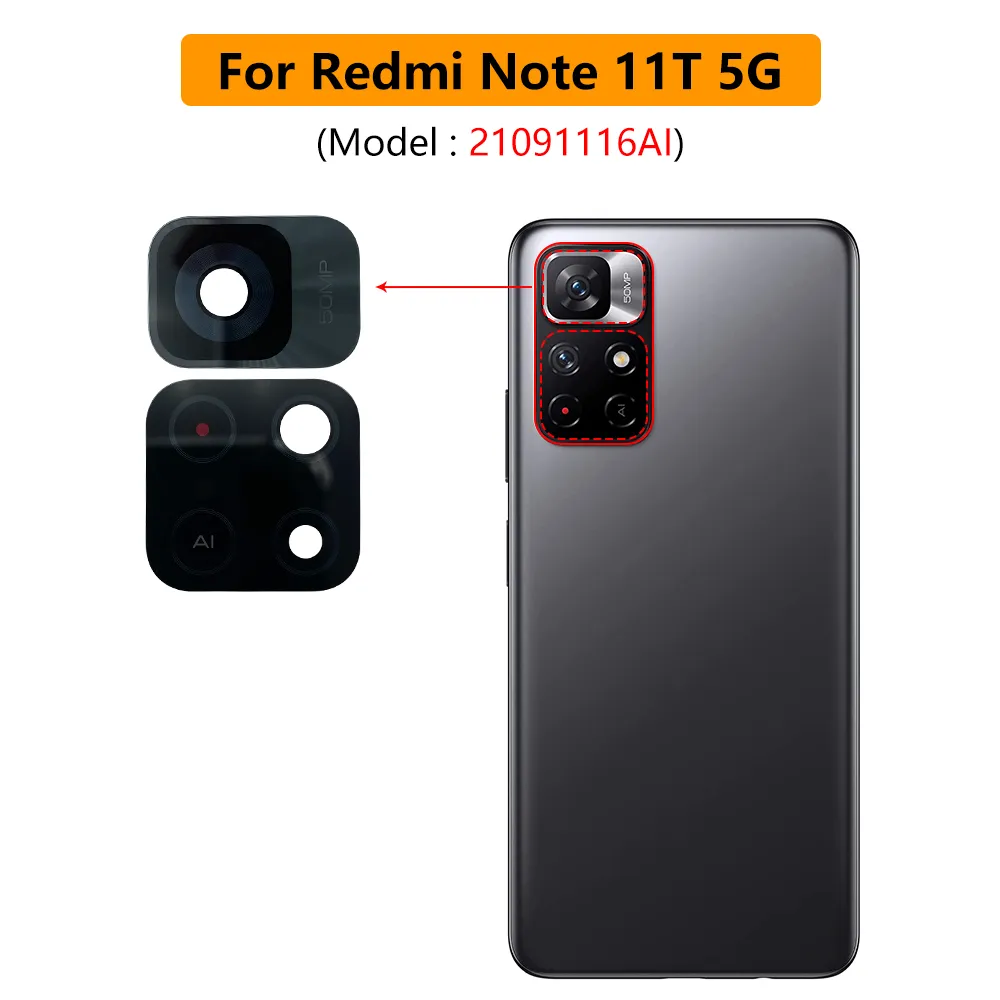 Premium Rear Camera Lens Glass Cover Replacement for Xiaomi Mi 11T Pro ...