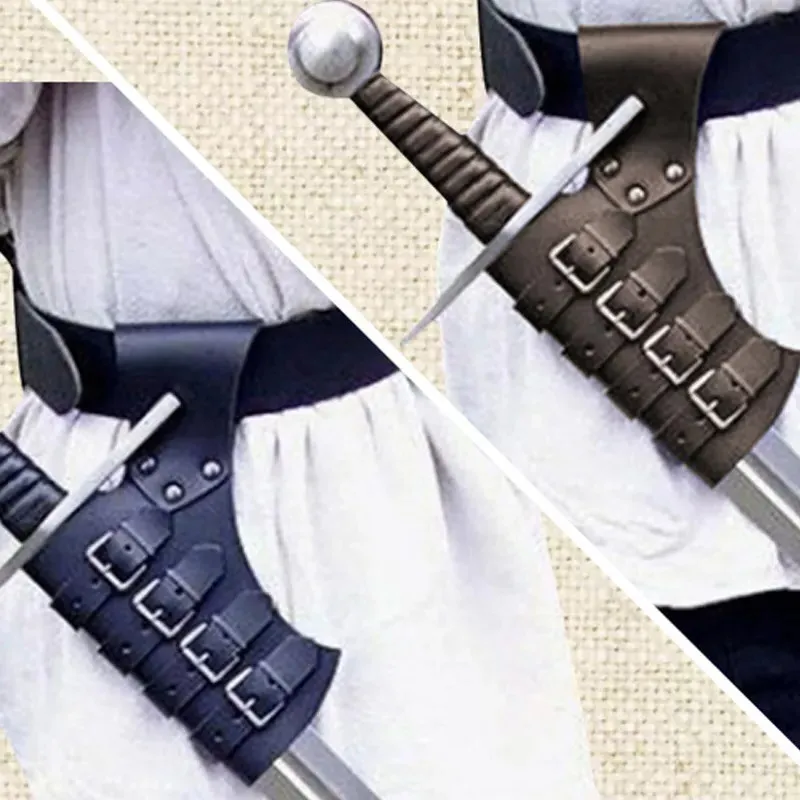 Medieval Viking Sword Sheath With Scabbard Holder For Men LARP Pirate ...
