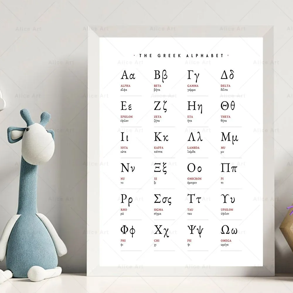Greek Alphabet For Kids Printable