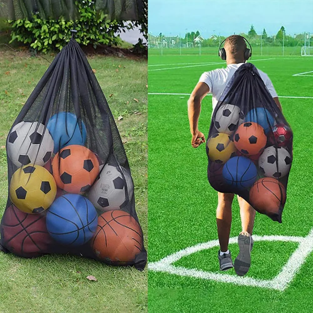 Large Capacity Drawstring Mesh travel bag for...