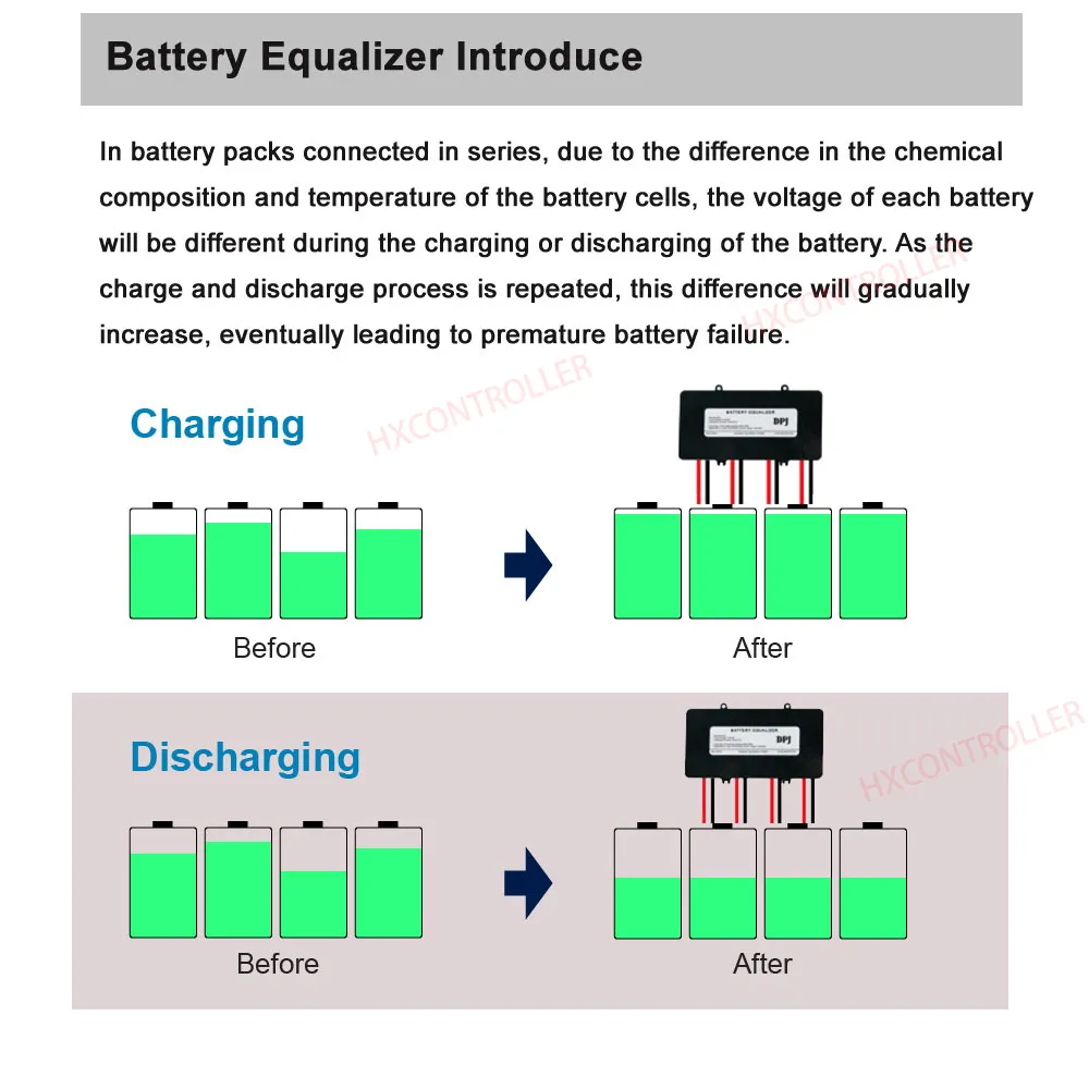 Battery Equalizer Solar System Voltage Regulator Charge Discharge ...