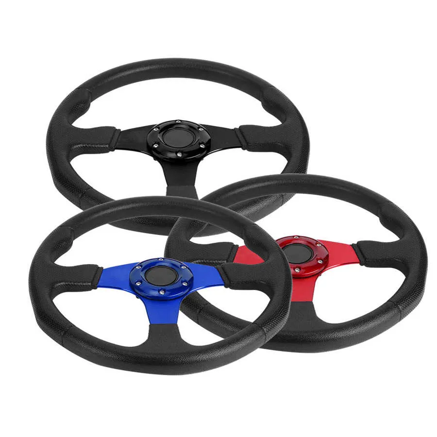 Steering Wheel - 350mm/14in Racing Car Sport Deep Dish - 6-Bolt ...