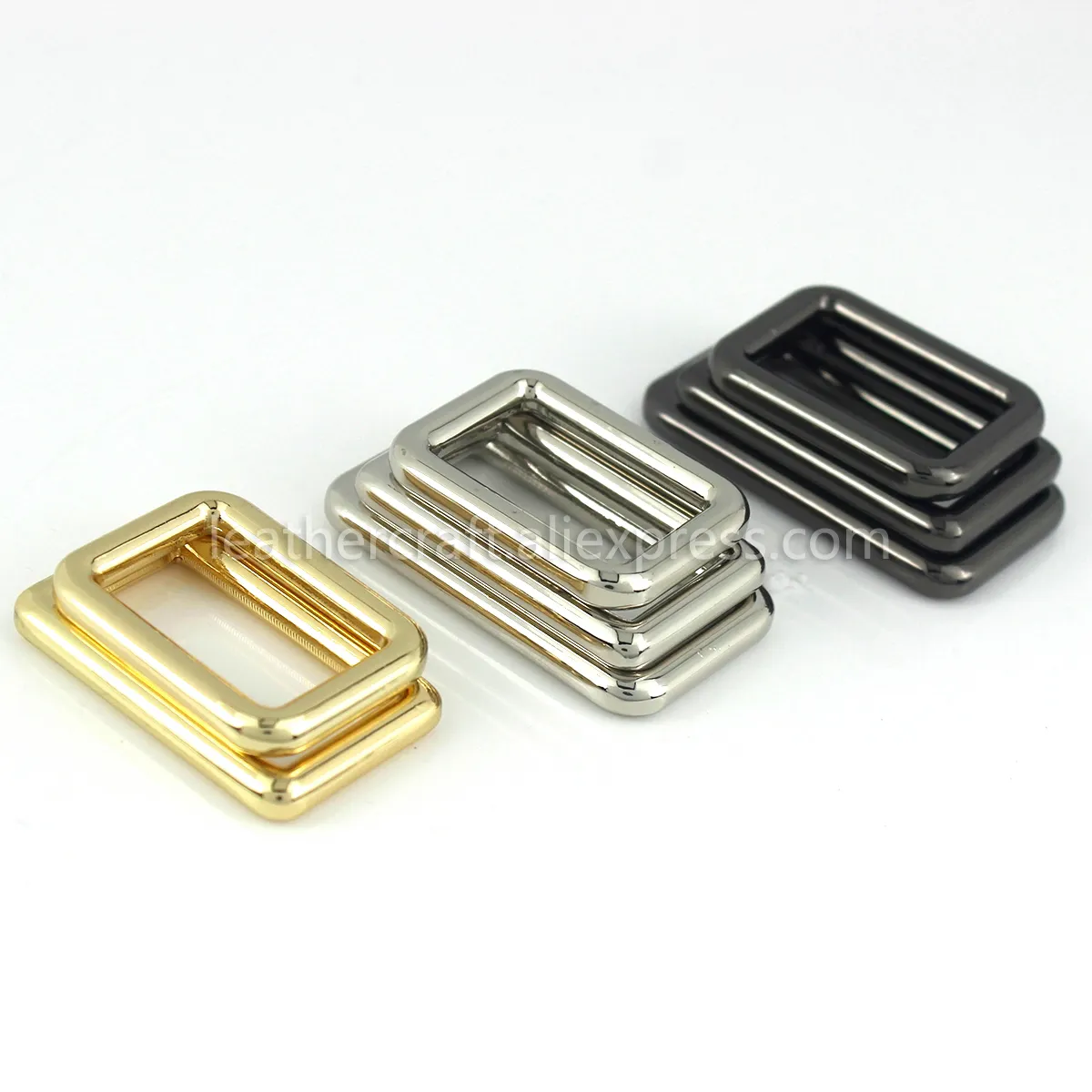 Metal Rectangle Ring Buckle for Straps, Belts, Bags - DIY Webbing Loop ...