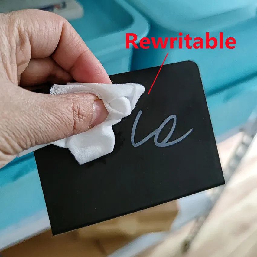 Plastic Price Ticket Tag Board Label Sign Stand Blackboard Double Side ...