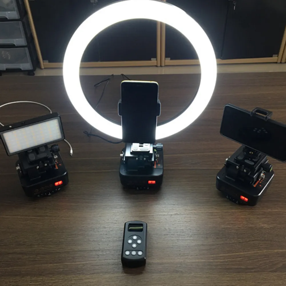 Alloyseed YT-1000 Motorized Panoramic Tripod Head with Pan Tilt, 1/4 ...