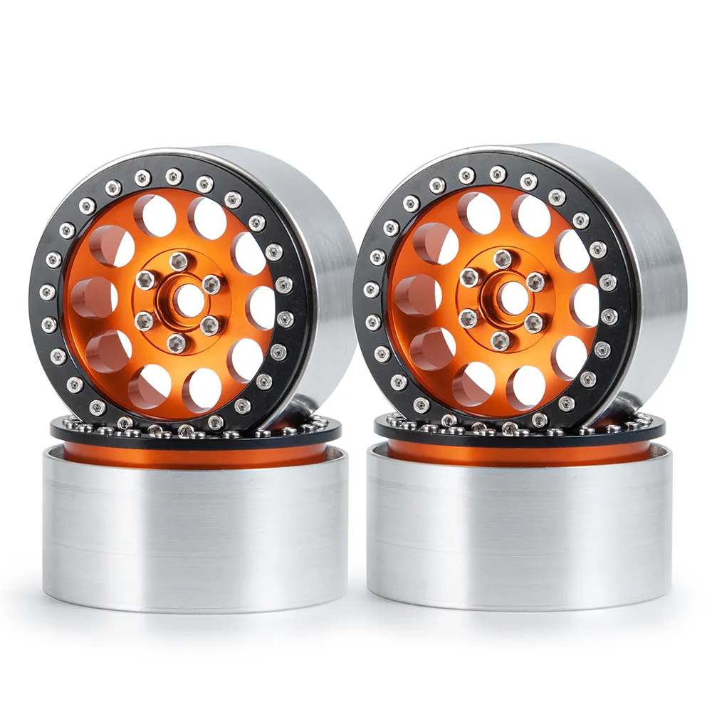 Mibidao Metal 2.2 Beadlock Wheel Rim, 35mm Width, for 1/10 Axial SCX10 ...