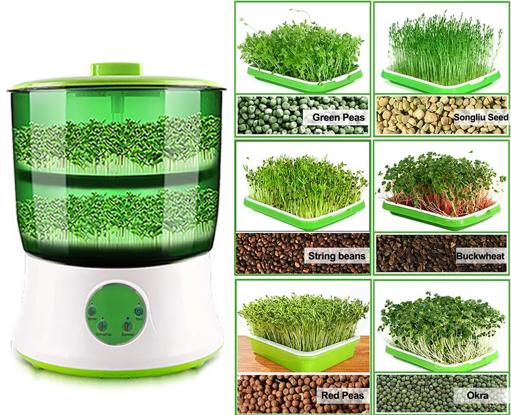 Automatic Seedling Incubator: DIY Green Vegetable Sprout Growing Kit ...