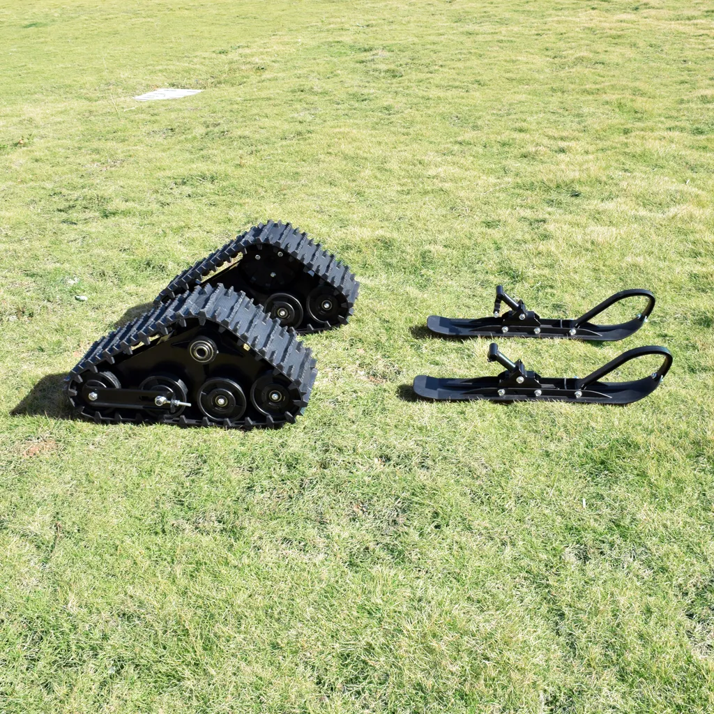 Snow Bike Sled Track And Snow Mobility Kit Snowblower Conversion Wheels ...