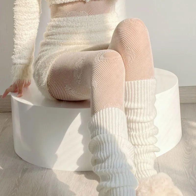 Gothic White Fishnet Pantyhose: Romantic Heart Patterned Mesh Stockings ...