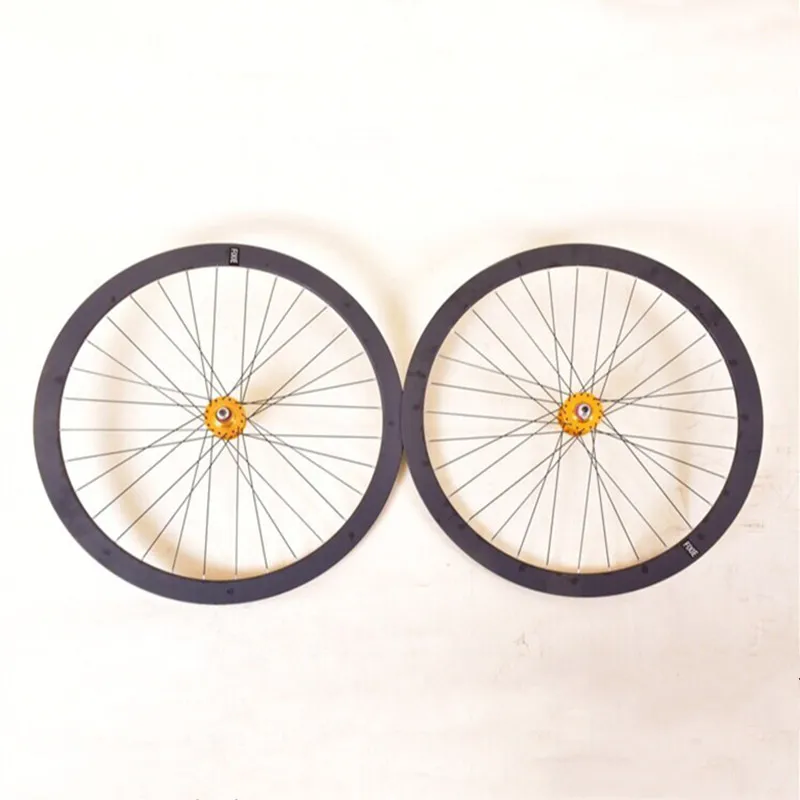 700c Fixed Gear Wheelset 40mm - Aluminum Alloy Fixie Wheels Racing ...