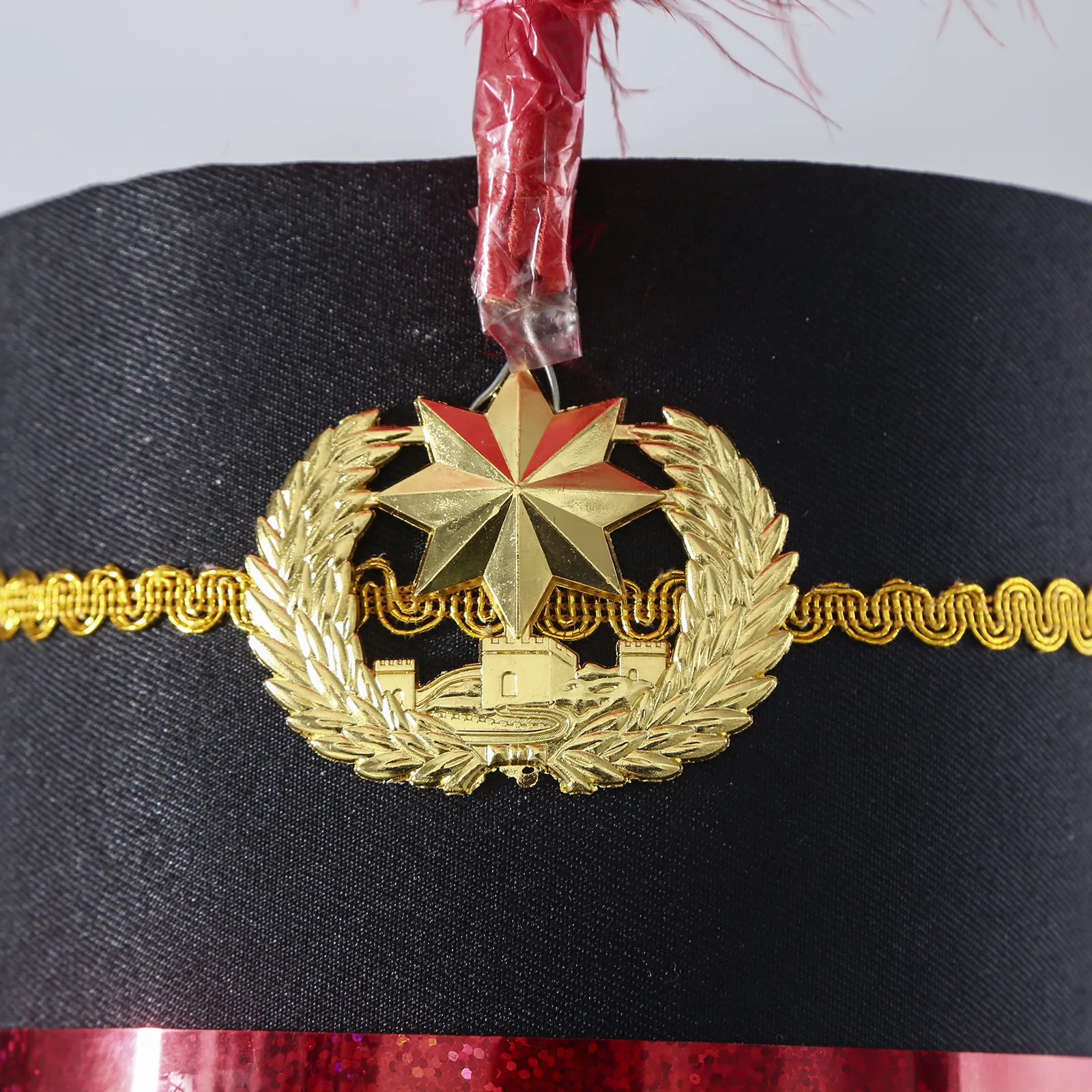 Nutcracker Soldier Marching Band Cosplay Hat - Classic Green with White ...