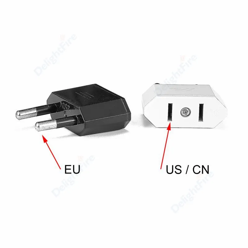 CE Certified US to EU Plug Adapter, American China 2-Round Plug to ...
