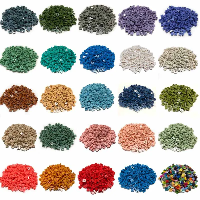 DHgate.com:98 Colors Smartable Plate 1x1 MOC Building Blocks DIY LOGO ...