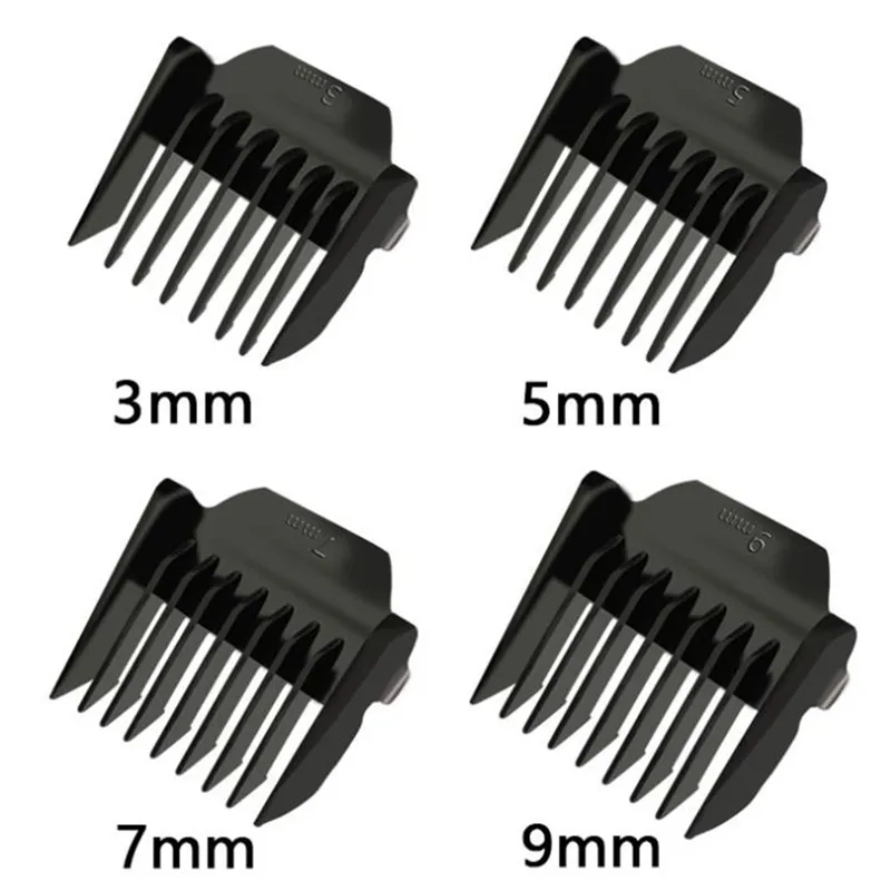 DHgate 4 Pack Black Replacement Trimmer Comb Set 3 5 7 9mm for Hair Clippers Hair Products